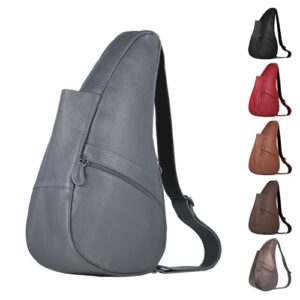 ameribag classic leather healthy back bag extra small (grey)