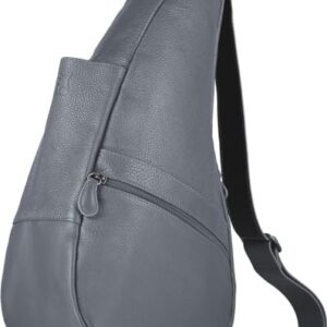 AmeriBag Classic Leather Healthy Back Bag Extra Small (Grey)