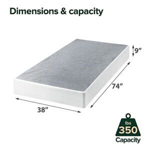 ZINUS 9 Inch Metal Smart Box Spring, Mattress Foundation, Strong Metal Frame, Easy Assembly, Twin