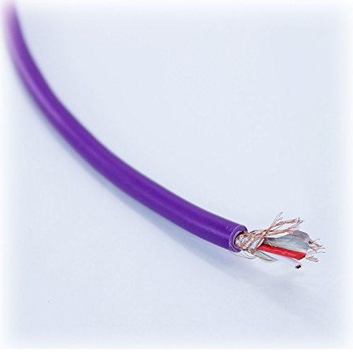 500ft Spool of 20awg Balanced Pro Audio Wire for XLR TRS 2 - Purple