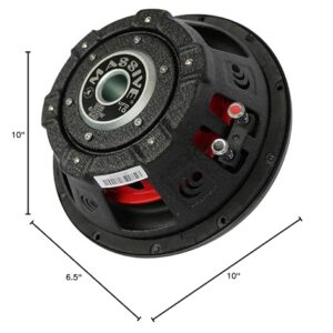 Massive Audio UFO10, 10 Inch Shallow Subwoofer - High Powered 600 Watt Shallow Mount Subwoofer, (3 Inch Voice Coil Dual 4 Ohm) Low Profile Car Subwoofer with Deep Bass. Sold Individually