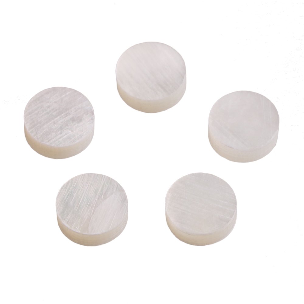 szzijia White Mother of Pearl Shell Dot Fret Inlay Maker 6mm for Guitar Fingerboard (Pack of 20)