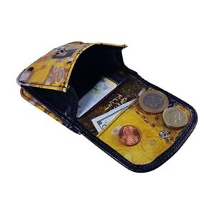 Taxi Wallet® - TW94-THE KISS - Soft Faux Pleather - Compact, Front Pocket Folding Wallet - For Cards, Coins, Bills, ID (Men & Women)