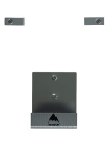 burton collector's edition snowboard wall mounts, silver