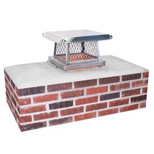 rockford chimney supply stainless steel chimney cap, single flue tile mount 9x13 inch