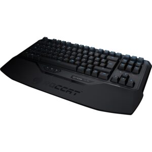 roccat ryos tkl pro tenkeyless mechanical gaming keyboard with per-key illumination, brown cherry mx