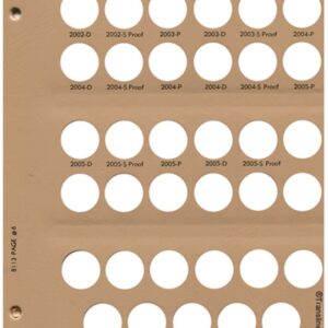 Dansco US Jefferson Nickel with Proof Coin Album 1938 - 2005 #8113