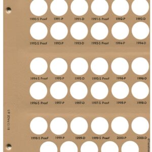 Dansco US Jefferson Nickel with Proof Coin Album 1938 - 2005 #8113