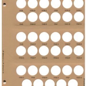 Dansco US Jefferson Nickel with Proof Coin Album 1938 - 2005 #8113