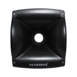 massive audio f3 - flare horn pro audio for cars and dj compression drivers, 60x 40, 1 inch screw on | sold individually