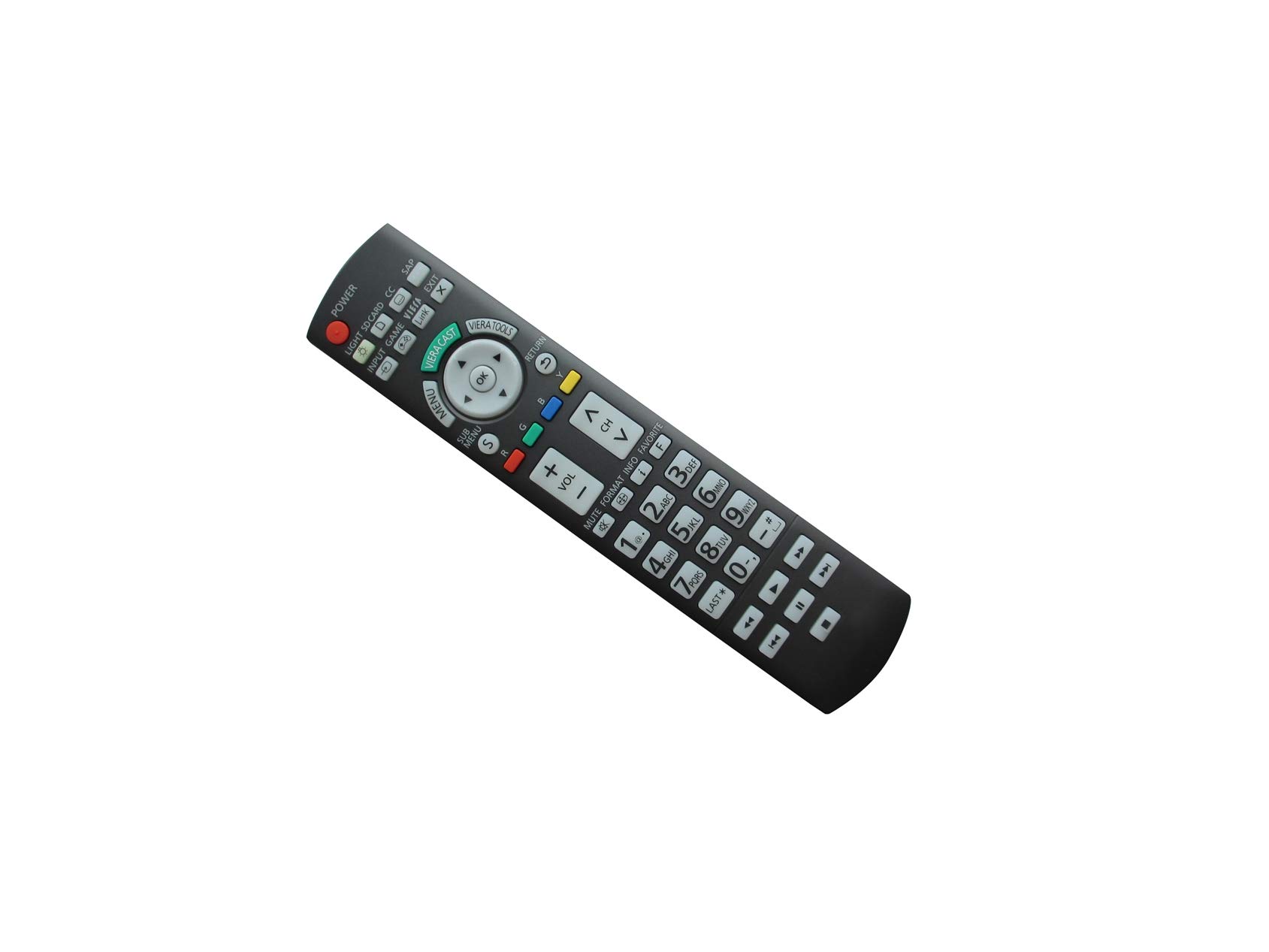 HCDZ Replacement Remote Control for Panasonic TC-L42U30 TC-P42S00 TH-42PD50 TH-42PD50U Viera LCD LED Plasma HDTV TV