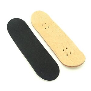 isaddle 5 ply maple wooden unfinished finger skateboard deck with grip tape (29mm extreme shape)