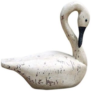 hickory manor house vintage blanc emerald isle swan for home decor, 22-inch