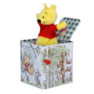 kids preferred disney baby winnie the pooh jack-in-the-box - musical toy for babies multi ,6.5"