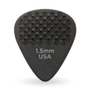 D'Addario DuraGrip Guitar Picks - Guitar Accessories - Grip Stamped - Guitar Picks with Grip for Acoustic Guitar, Electric Guitar, Bass Guitar - 10-pack, 1.5mm-Extra Heavy