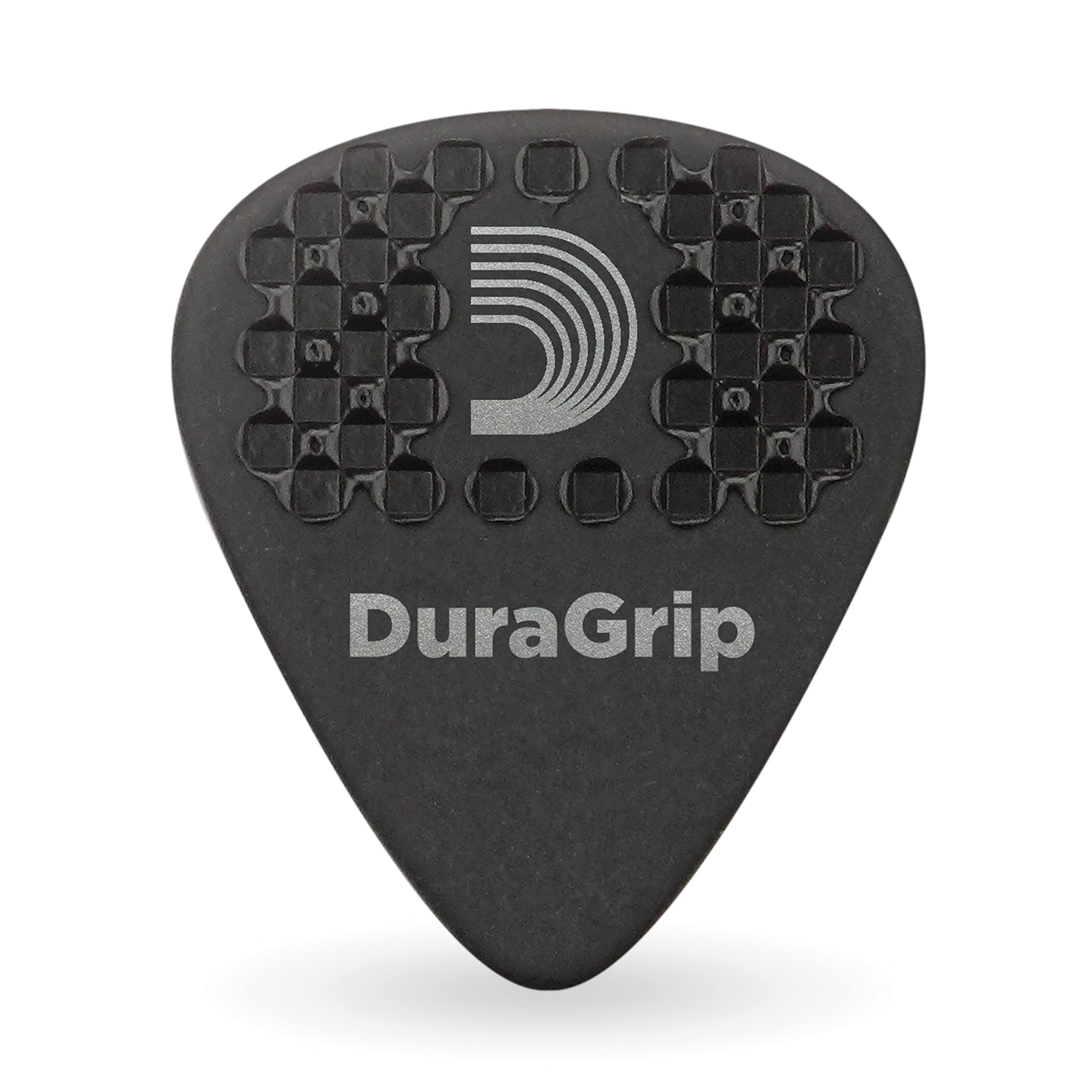 D'Addario DuraGrip Guitar Picks - Guitar Accessories - Grip Stamped - Guitar Picks with Grip for Acoustic Guitar, Electric Guitar, Bass Guitar - 10-pack, 1.5mm-Extra Heavy