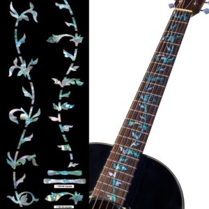 inlay sticker fret markers for guitars - tree of life - abalone mix,ft-050tg-mx