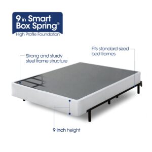 ZINUS 9 Inch Metal Smart Box Spring, Mattress Foundation, Strong Metal Frame, Easy Assembly, Full