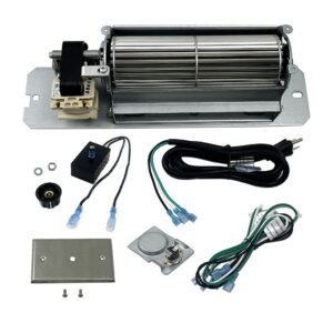 bbq factory gz550 replacement fireplace blower fan kit for continental, napoleon, rotom hb-rb58