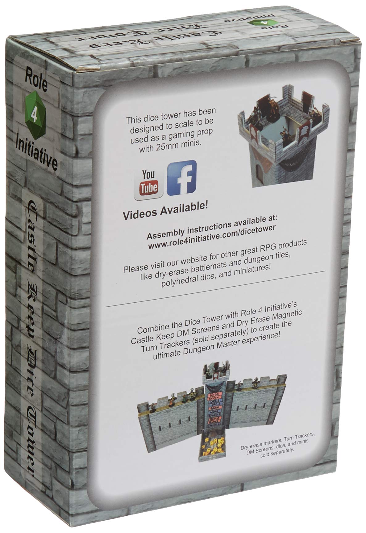 Role 4 Initiative Castle Keep Dice Tower