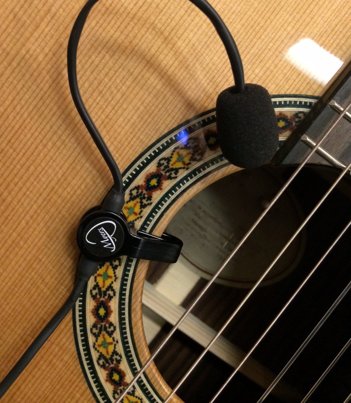 The Feather Mandolin Pickup with Flexible Micro-Gooseneck by Myers Pickups