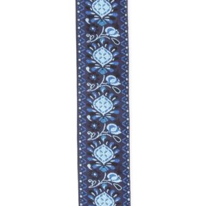 D'Addario Woven Guitar Strap - Guitar Accessories - Electric Guitar Strap, Acoustic Guitar Strap, Acoustic Electric Guitar Strap & Bass Guitar Strap - Monterey 2 - Blue - 2" Wide