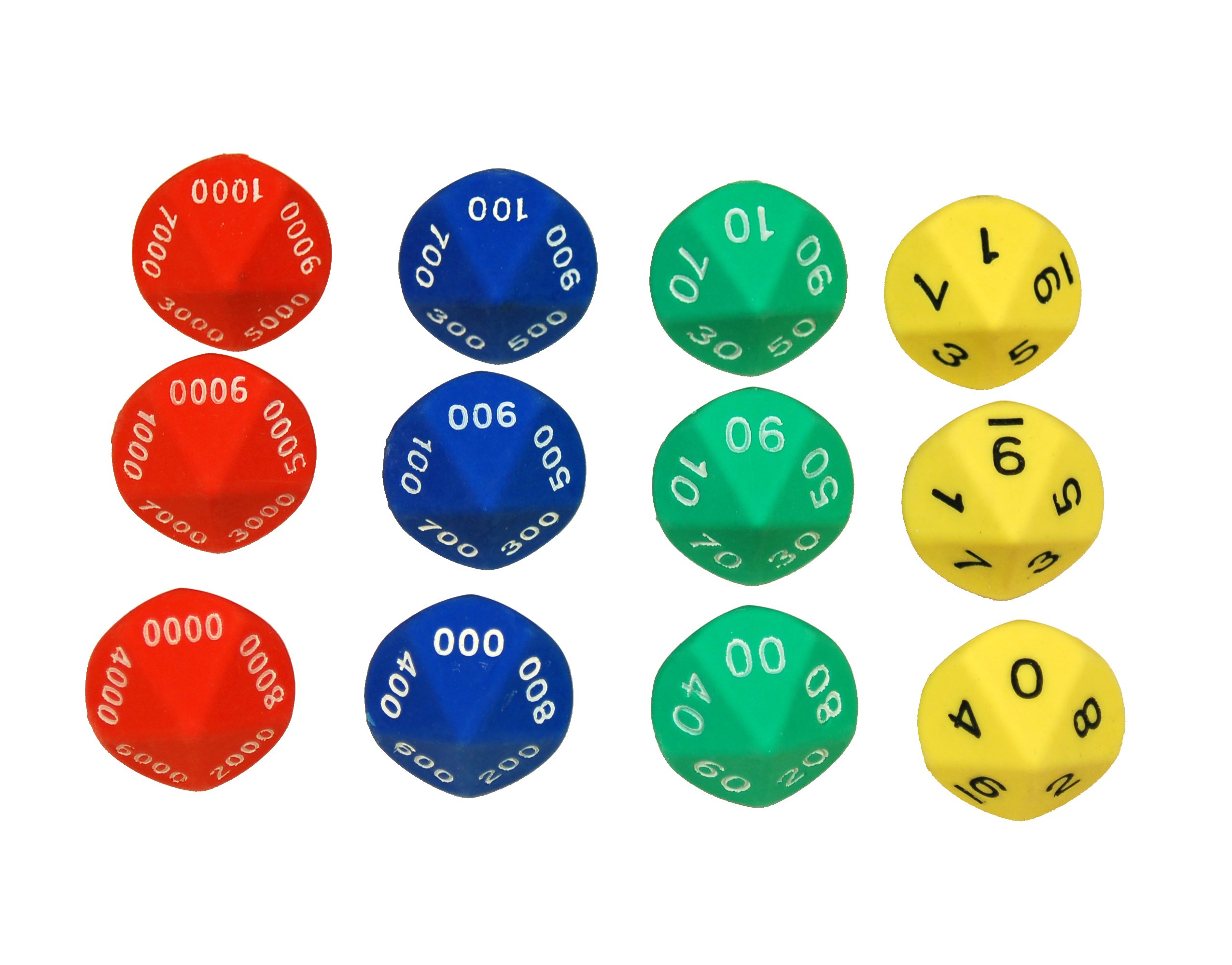 Learning Advantage 7429 Place Value Dice (Pack of 12)