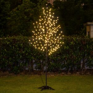 lightshare 6.5 feet 208l led lighted cherry blossom tree, warm white, decorate home garden, spring, summer, wedding, birthday, christmas holiday, party, for indoor and outdoor use