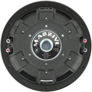 Massive Audio UFO10, 10 Inch Shallow Subwoofer - High Powered 600 Watt Shallow Mount Subwoofer, (3 Inch Voice Coil Dual 4 Ohm) Low Profile Car Subwoofer with Deep Bass. Sold Individually