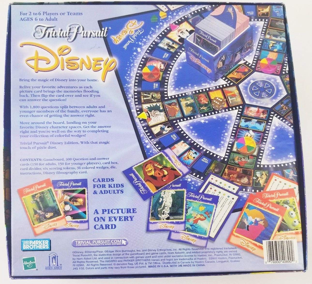 Disney Trivial Pursuit - Animated Picture Edition