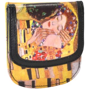 taxi wallet® - tw94-the kiss - soft faux pleather - compact, front pocket folding wallet - for cards, coins, bills, id (men & women)