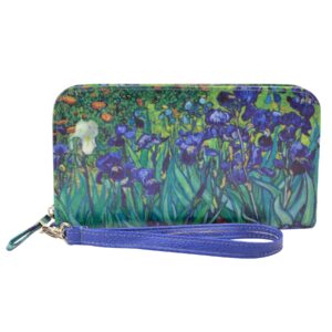 alicia klein® a92ms-irises island collection - market street wallet wristlet and phone case