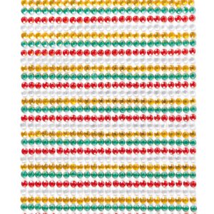 Baker Ross EF980 Festive Self Adhesive Gems - Pack of 900, Assorted Jewel Sticker Craft Embellishments for Kids Arts and Crafts Decorating