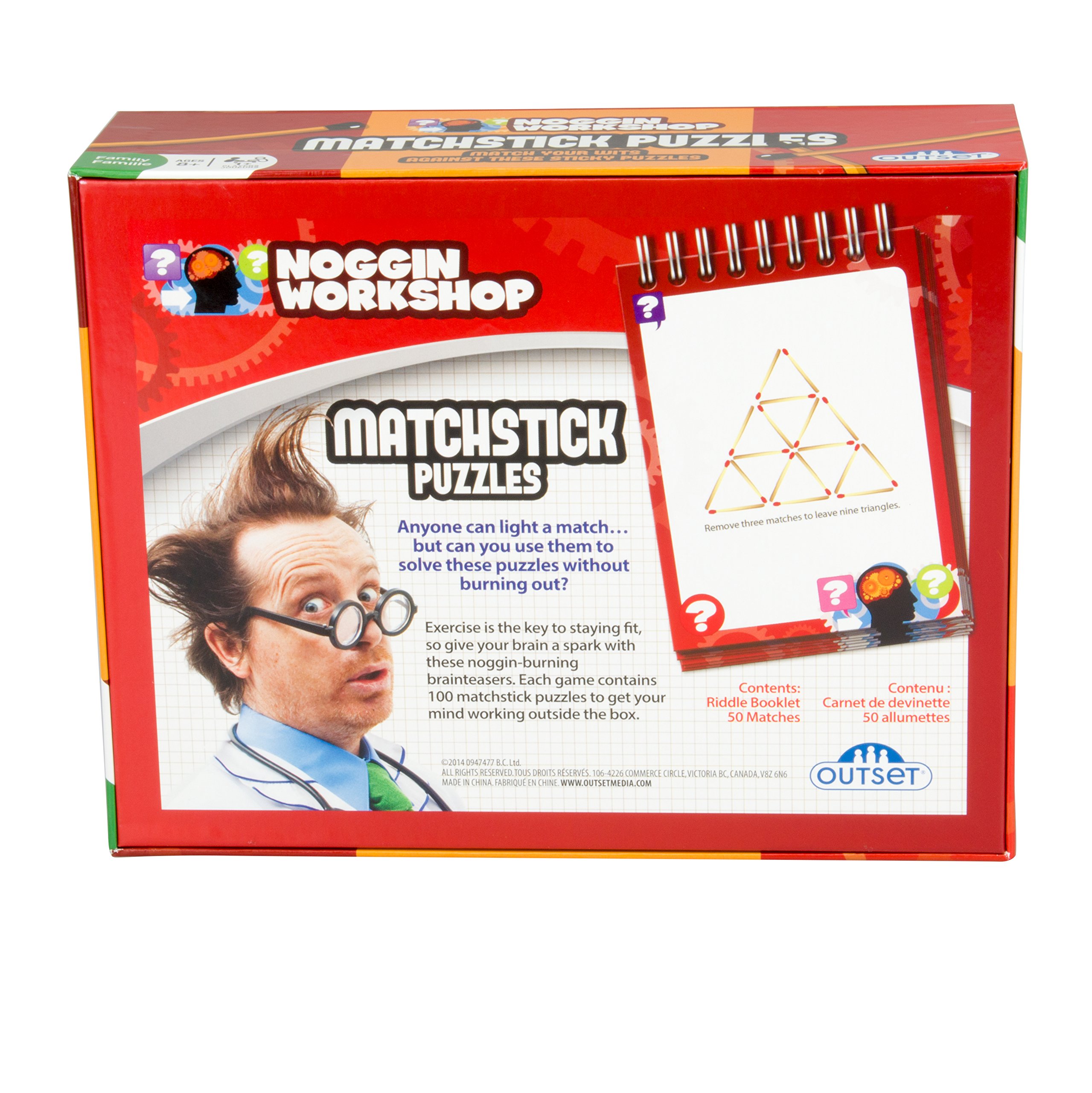 Outset Media - Matchstick Puzzles - Challenge You Mind and Wits with These Sticky Puzzles