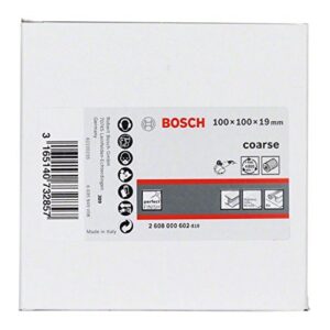 Bosch Professional 2608000602 Coarse Flap Sanding Wheel with Fleece, Brown, 100 x 19 mm