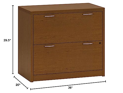 HON 11563ACHH Valido 11500 Series Two-Drawer Lateral File, 36 by 20 by 29.5-Inch, Bourbon Cherry