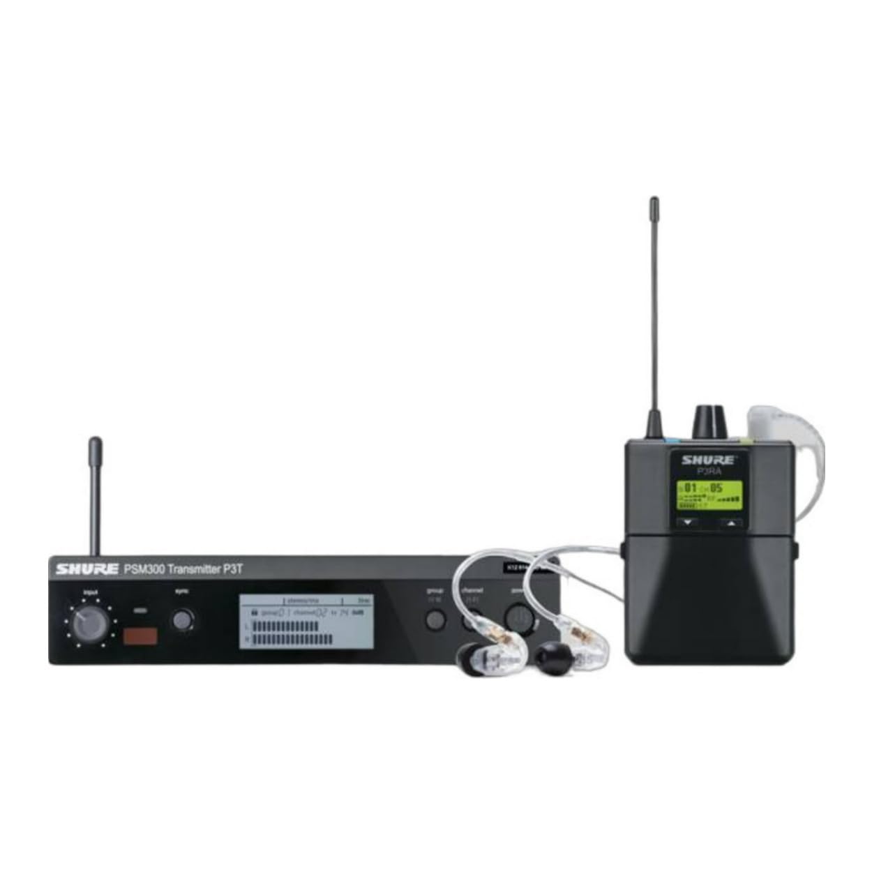 Shure PSM300 P3TRA215CL Pro Wireless In-Ear Personal Monitoring System with SE215-CL Earphones - J13 Band