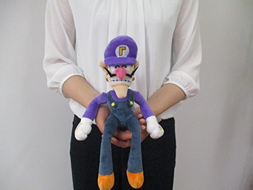 Sanei Super Mario All Star Collection 12.5" Waluigi Plush, Small