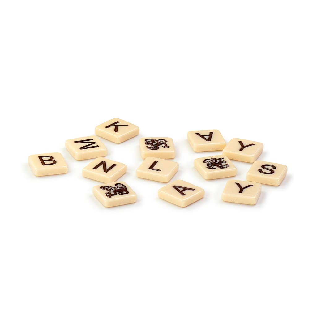 Bananagrams WildTiles Vocabulary Building and Spelling Improvement Lettered Tile Game for Ages 7 and Up