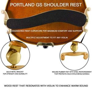 Portland Gold Violin Shoulder Rest (4/4-3/4)