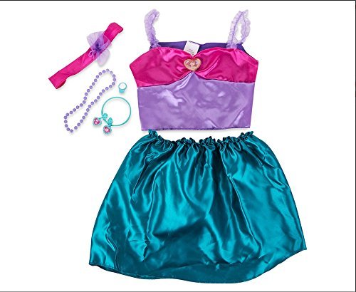 Disney Princess - 27 Piece Dress Up Trunk with Accessories - Ariel, Rapunzel, & Belle.