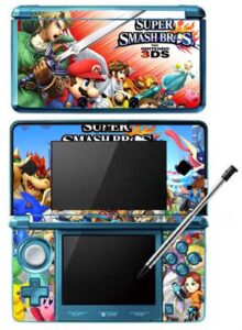 new super smash bros 4 ssb4 game skin for nintendo 3ds console