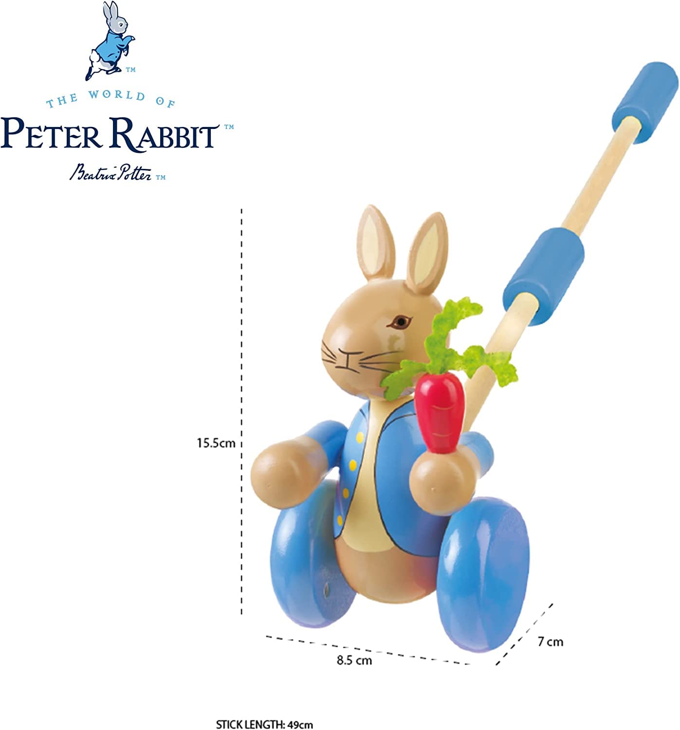 Orange Tree Toys Peter Rabbit Push Along