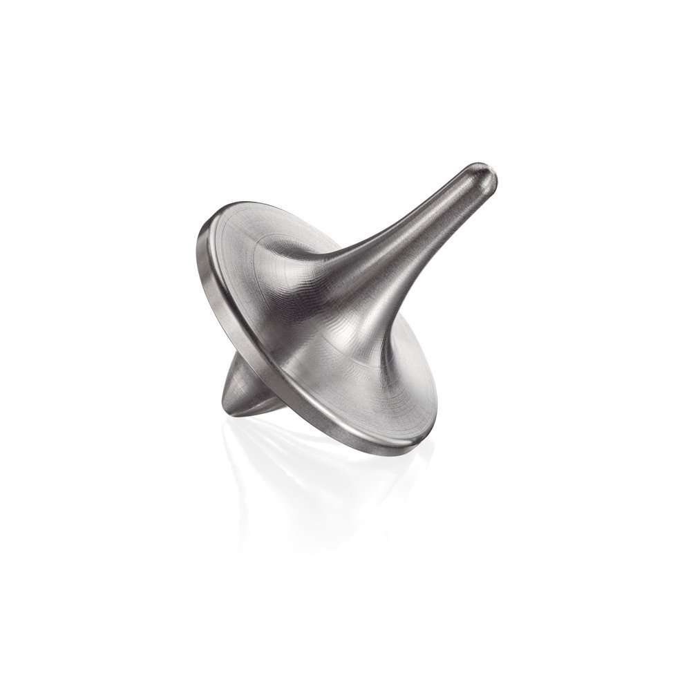 ForeverSpin Stainless Steel(Brush-Finish) Spinning Top - World Famous Spinning Tops