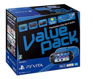 playstation vita value pack wi-fi blue/black