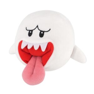 sanei super mario all star collection 4" ghost boo plush, small