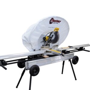 fastcap sawhood pro for chop saws and tile saws with custom carrying bag