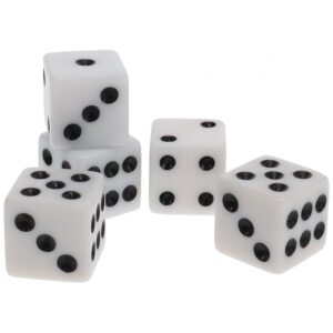 WE Games Dice Cups, Professional Grade Plastic with 20 Dice & Instructions for Liar's Dice, Set of 4