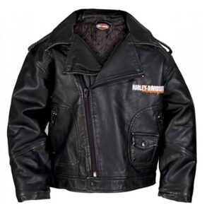 harley-davidson baby boys' upwing eagle biker pleather jacket blk 0366074 (18m)