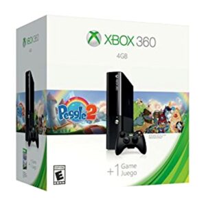 xbox 360 4gb system console with peggle 2 bundle